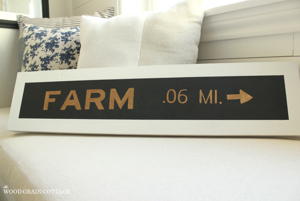 DIY "Farm" Sign - The Wood Grain Cottage
