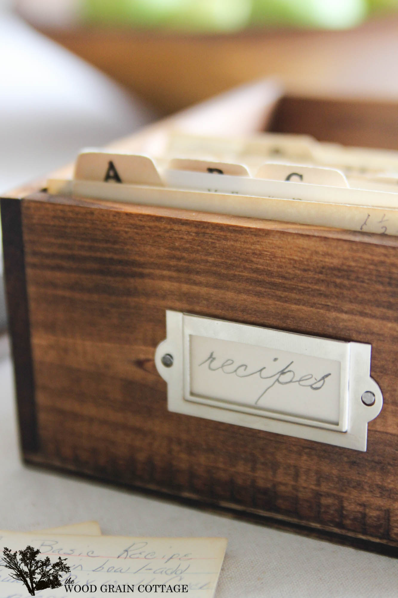 DIY Recipe Box The Wood Grain Cottage