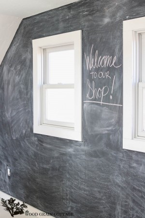 Custom Chalkboard Wall Paint - The Wood Grain Cottage