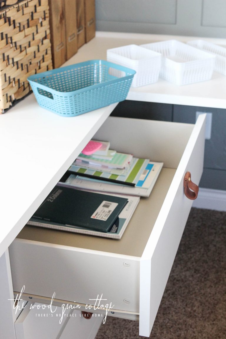 How To Organize Desk Drawers - The Wood Grain Cottage